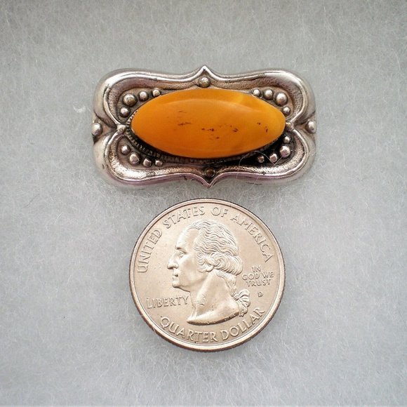 Jewelry | Vintage Russian Russia Silver 875 Baltic Butterscotch Egg ...